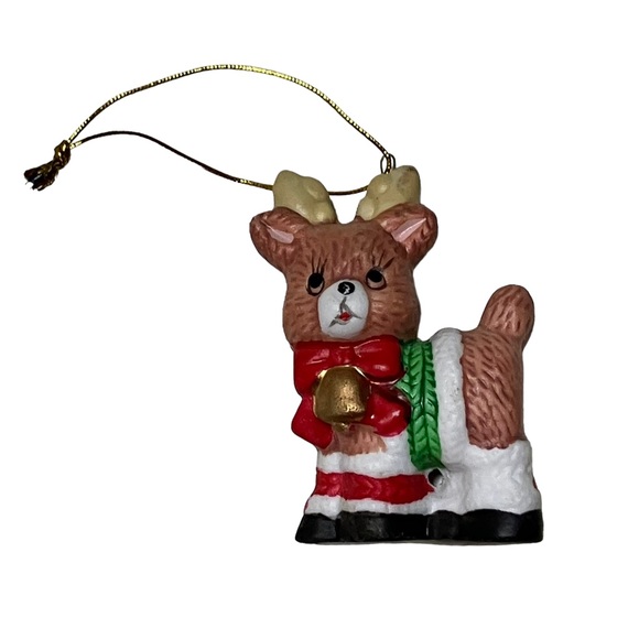 Vintage | Holiday | Vintage Ceramic Reindeer Christmas Ornament | Poshmark